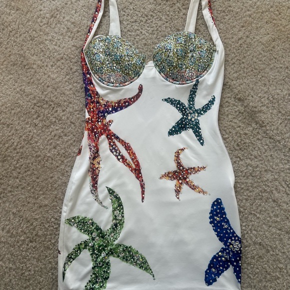 Dresses | Colorful Starfish Embellished Dress | Poshmark